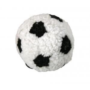 Plush berber football soft and fun dog toy - lifesize ball - mixed colours